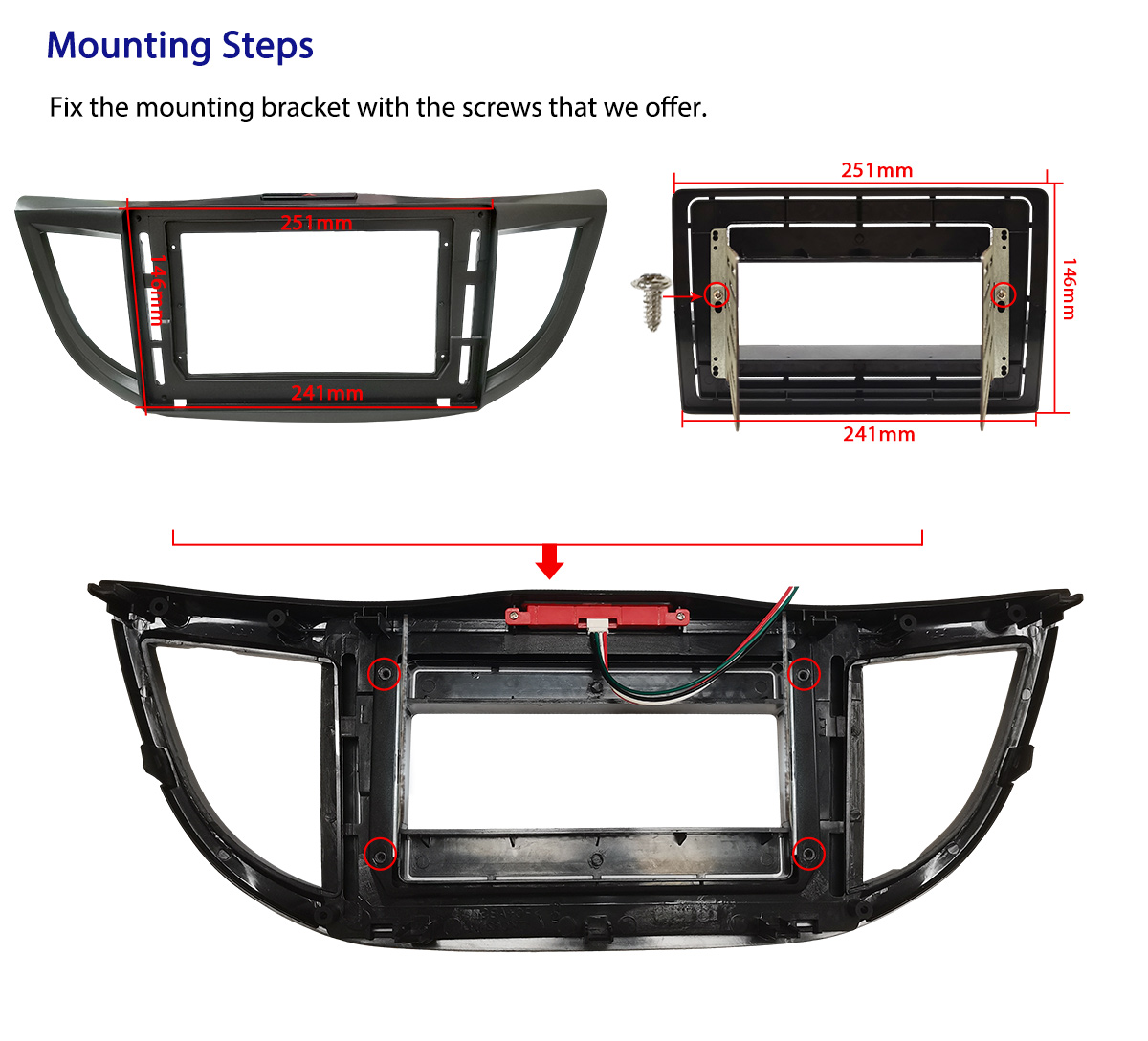 10.1" Mounting Bracket for Android Radio
