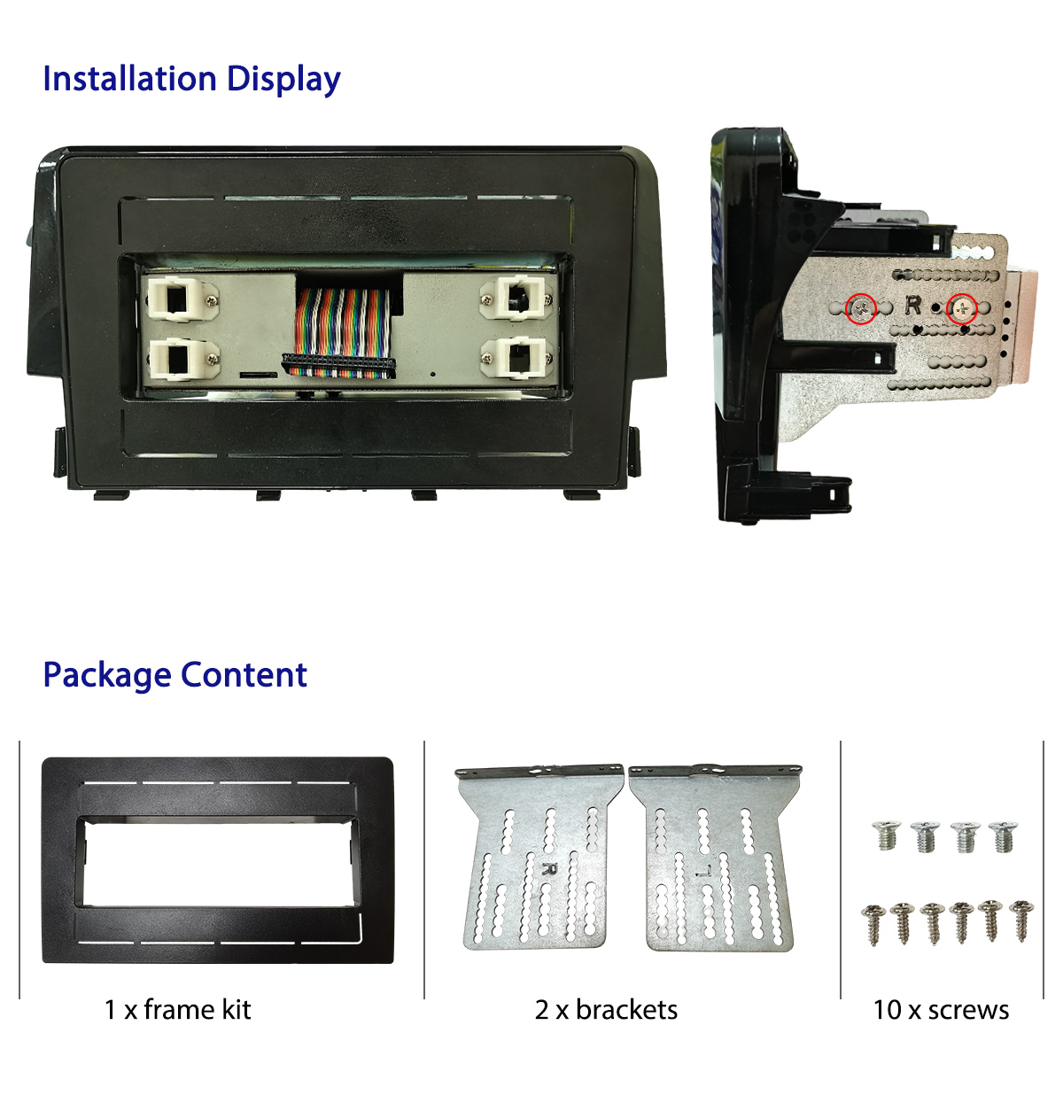 9" Mounting Bracket for Joying Big Touch Screen Android Radio