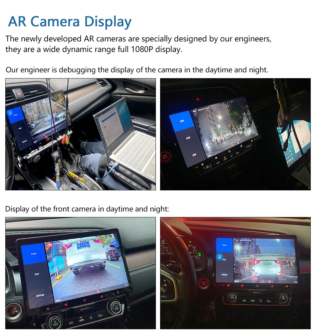 Joying AR Front Camera and Reverse Camera 1080P for Android Autoradio