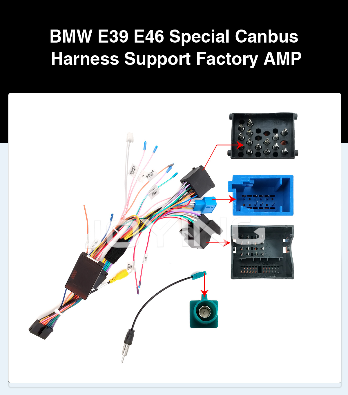 BMW E39 E46 Special Canbus Harness Support Factory AMP
