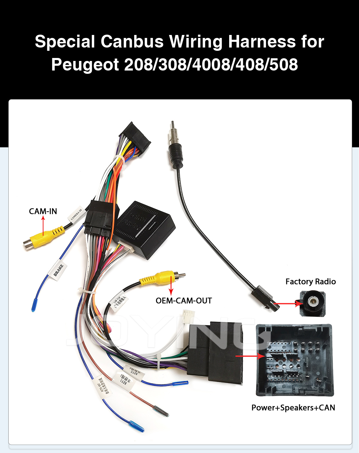Special Canbus Adapter Wiring Harness for Peugeot 208 308 4008 408 508