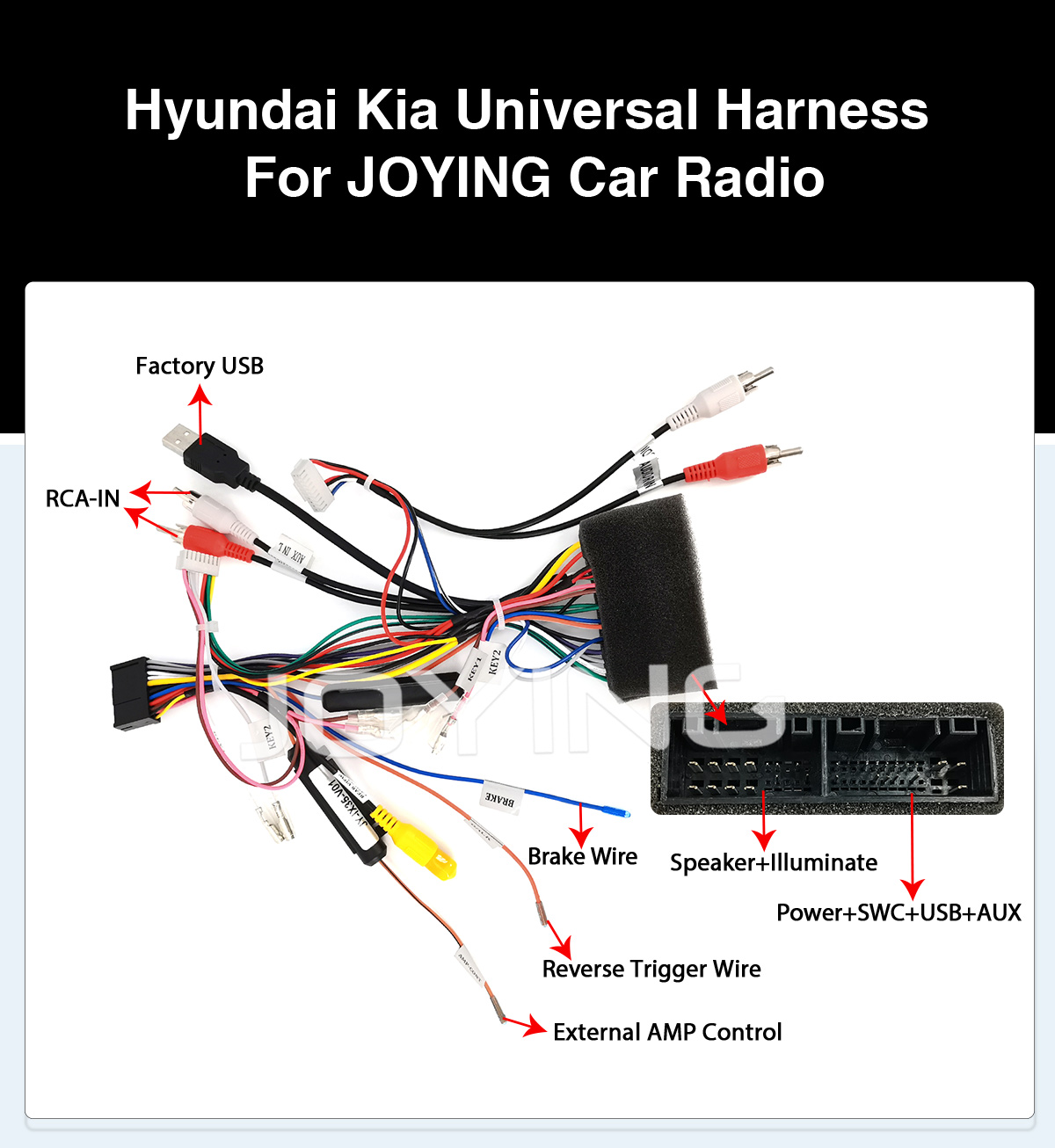 Hyundai Kia Wiring Cable Joying Android Radio Harness