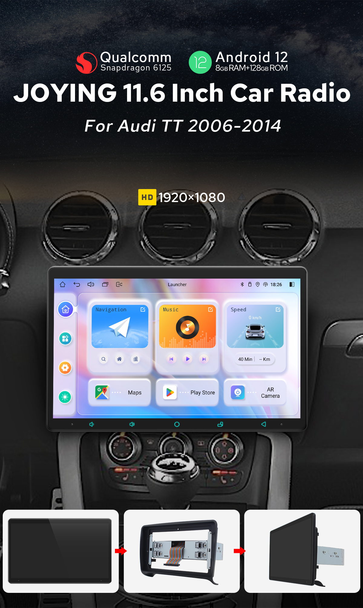 Audi TT Car Radio Android 12 System
