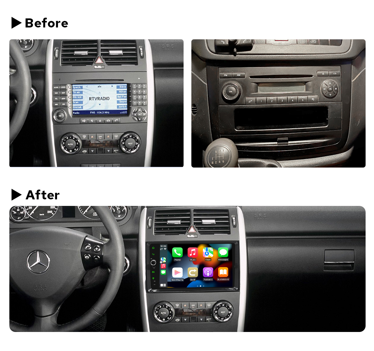 Mercedes-Benz W169 W245 B200 Android 12 Head Unit - Joying