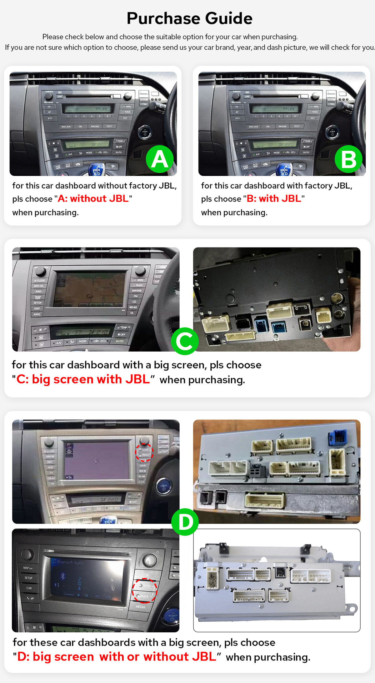 Toyota Prius Head Unit Replacement - Joying