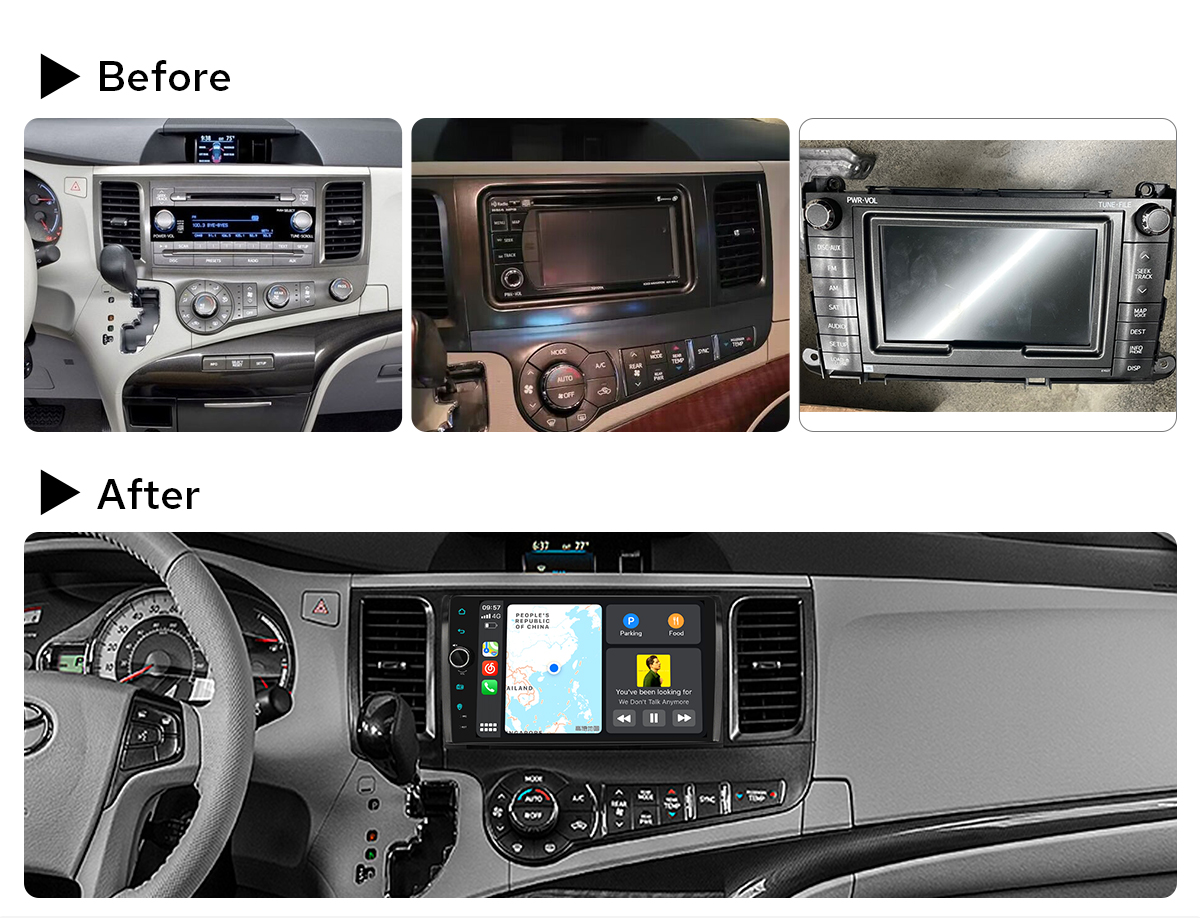 Toyota Sienna Android 12 Autoradio