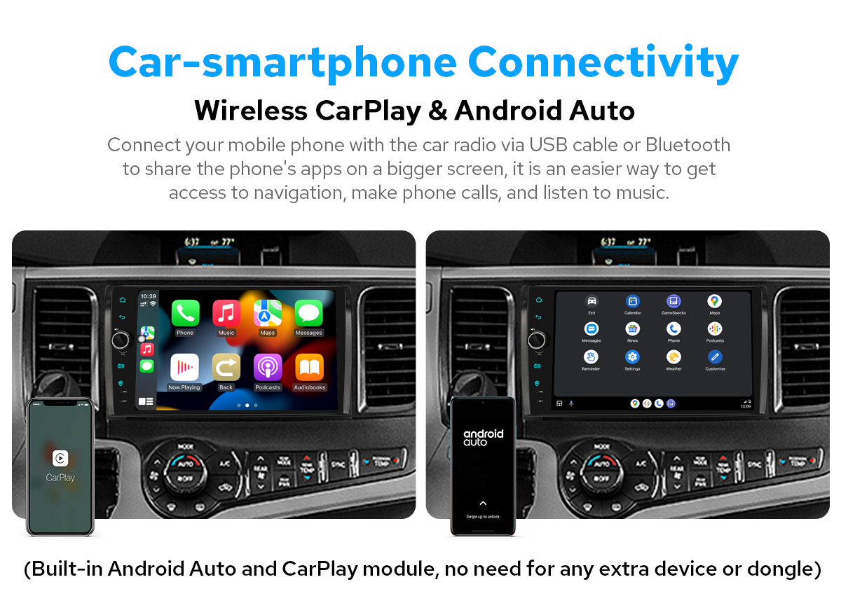 Toyota Sienna Android 12 Autoradio