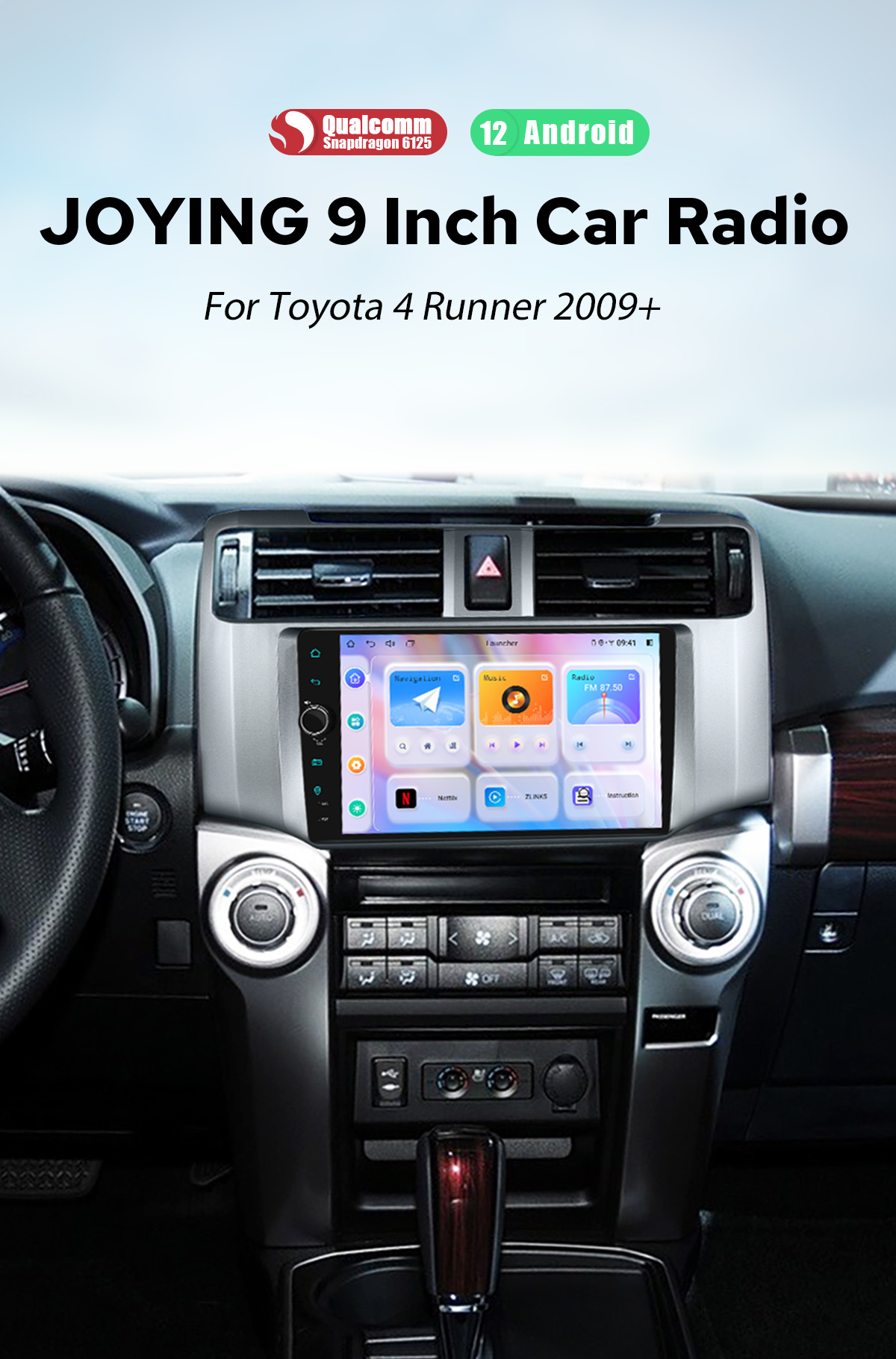 Toyota 4Runner Android 12 Autoradio - Joying