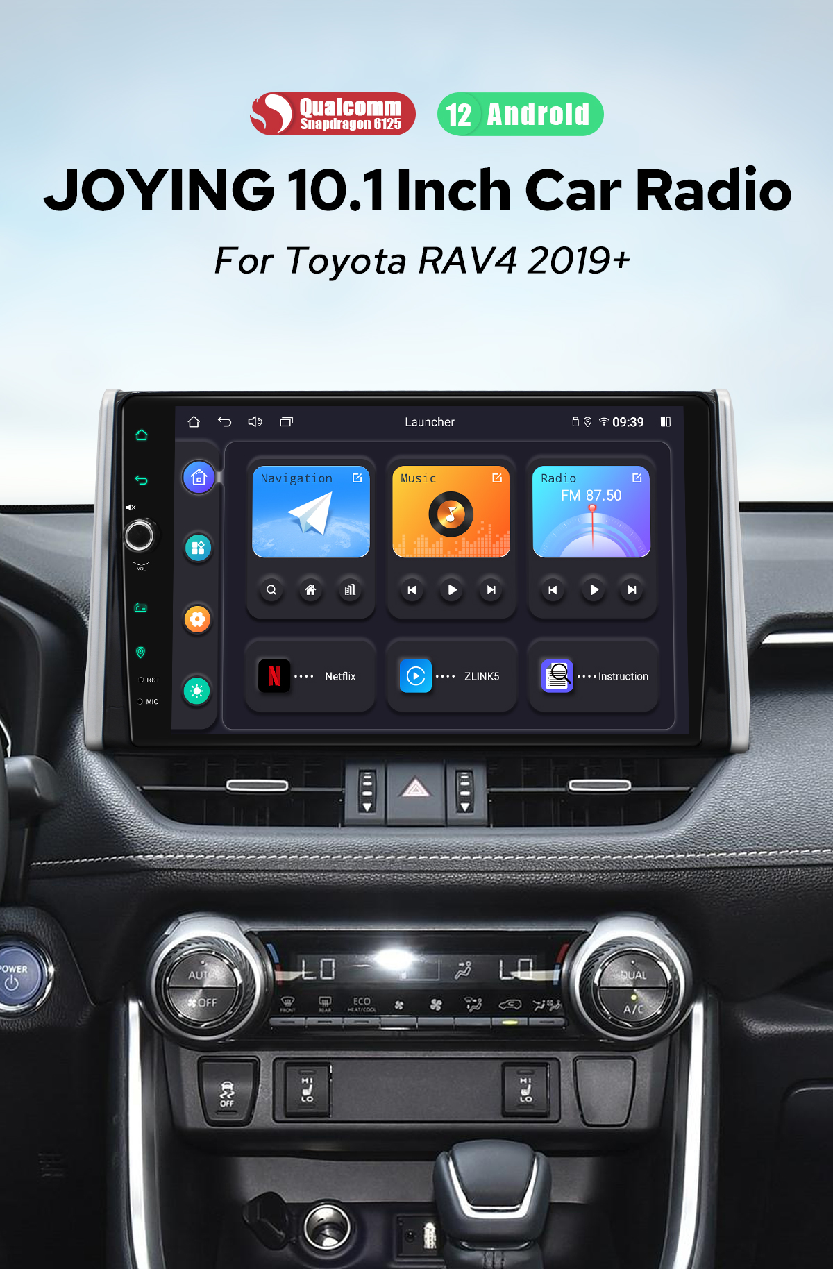 Toyota RAV4 2019+ Android Car Radio Replacement - Joying