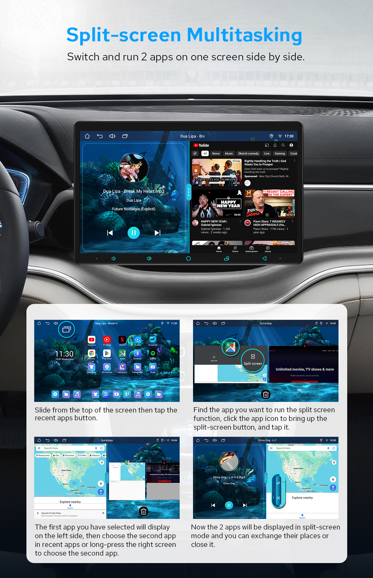 Best Double 2Din Head Unit Android 12 - Joying