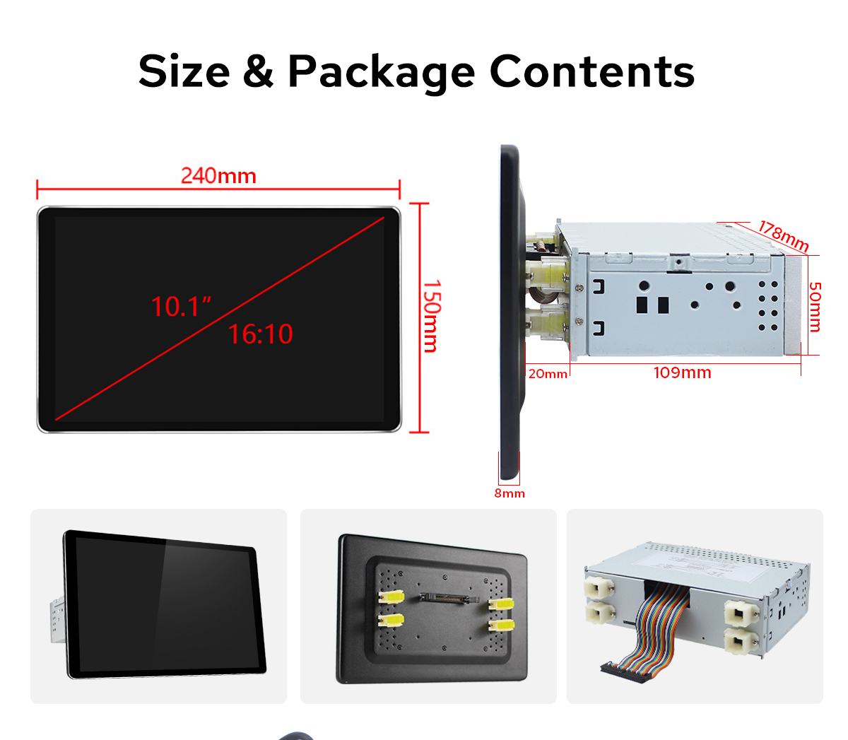 Joying Single Din Car Radio