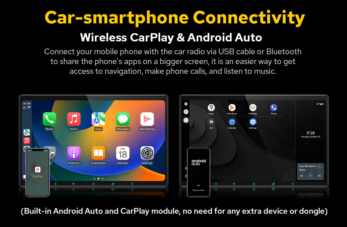 Joying Android 12 Radio 15.1" Big Screen 1 Din Head Unit
