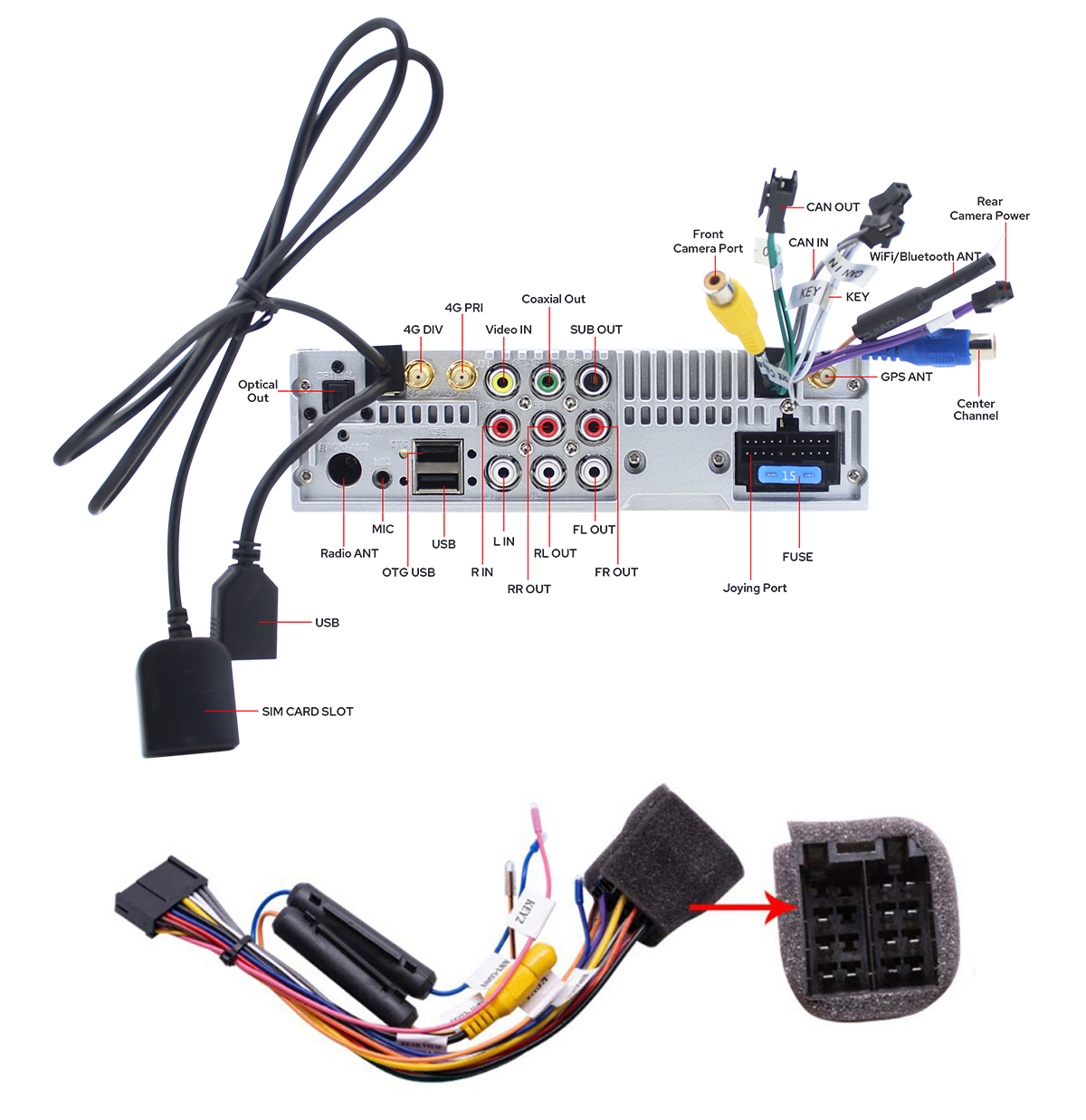 Joying Android 12 Radio 15.1" Big Screen 1 Din Head Unit