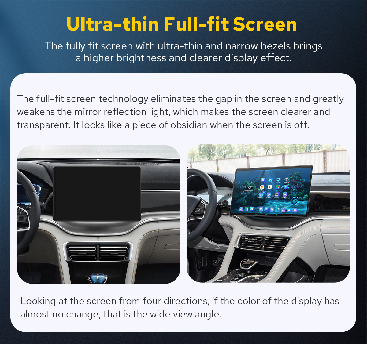 Joying Android 12 Radio 15.1" Big Screen 1 Din Head Unit