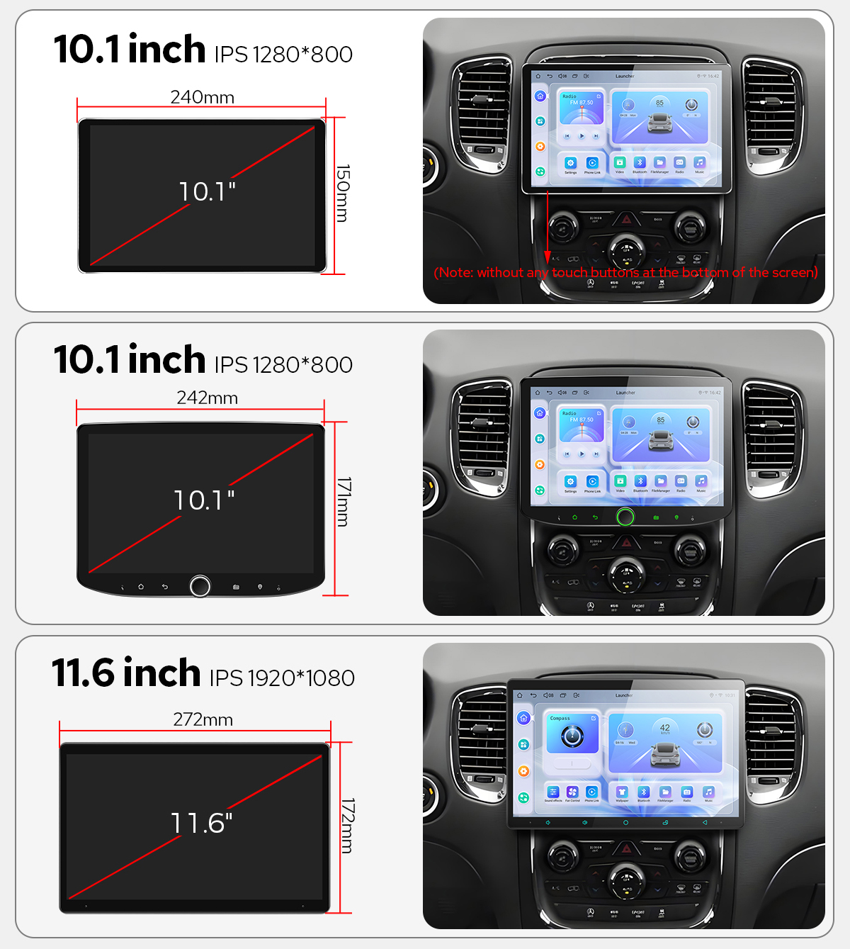 Joying Dodge Durango Android 13 Car Radio replacement