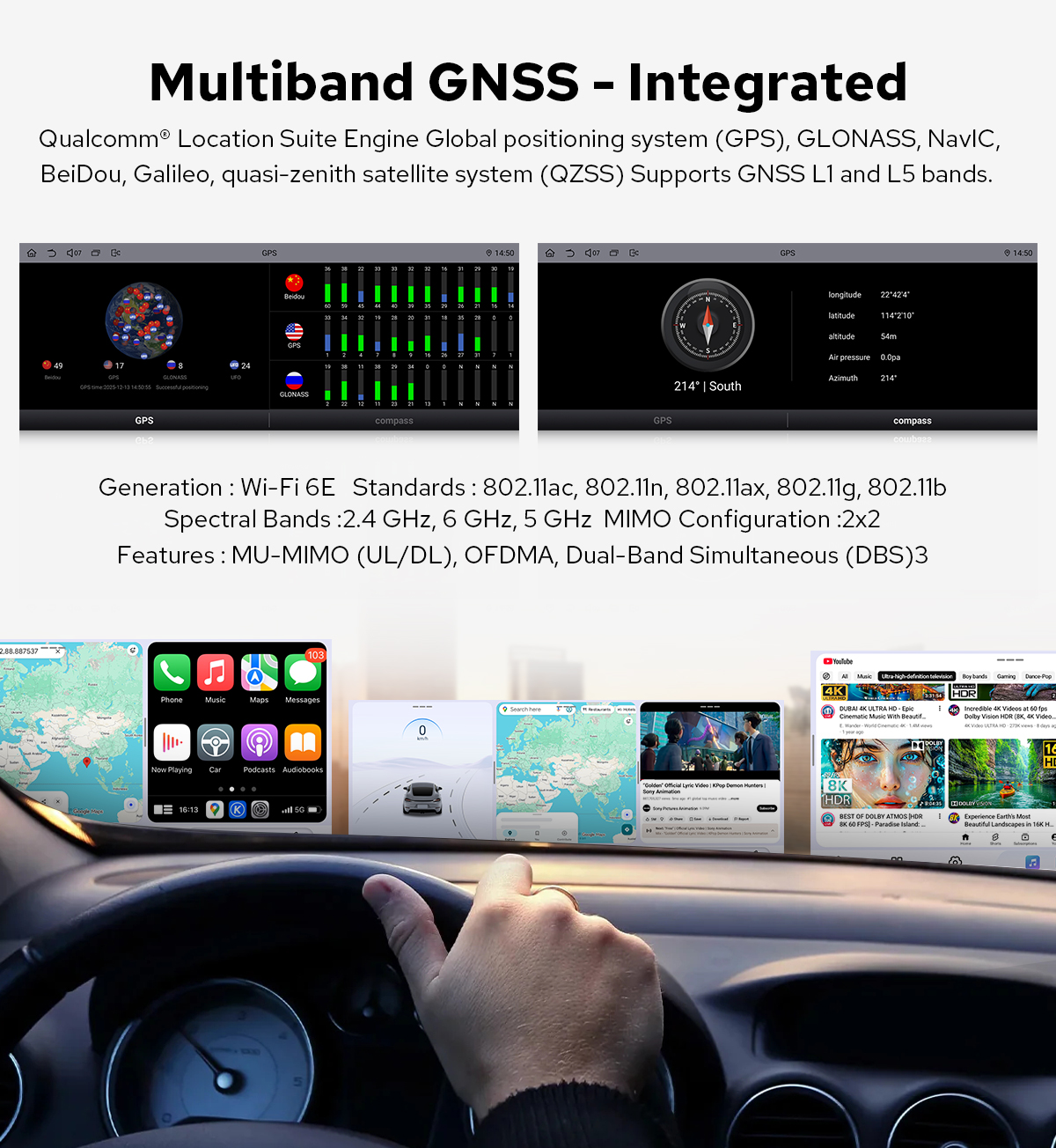 5G WIFI 12.3 Inch Android Auto Car GPS Navigation System For Honda CRV ...