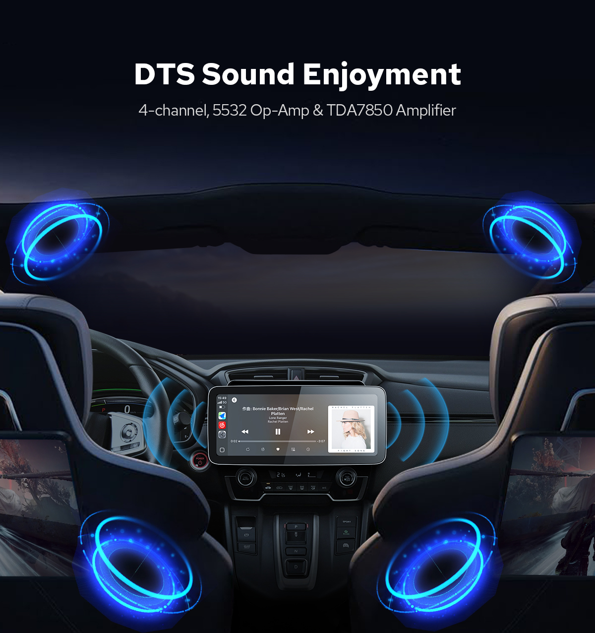 5G WIFI 12.3 Inch Android Auto Car GPS Navigation System For Honda CRV ...