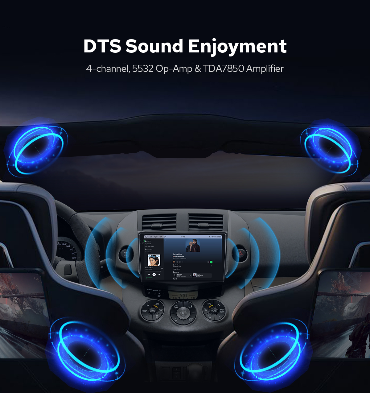 9.5" Android In-Car Entertainment System For Toyota RAV4/Vanguard 2006 ...