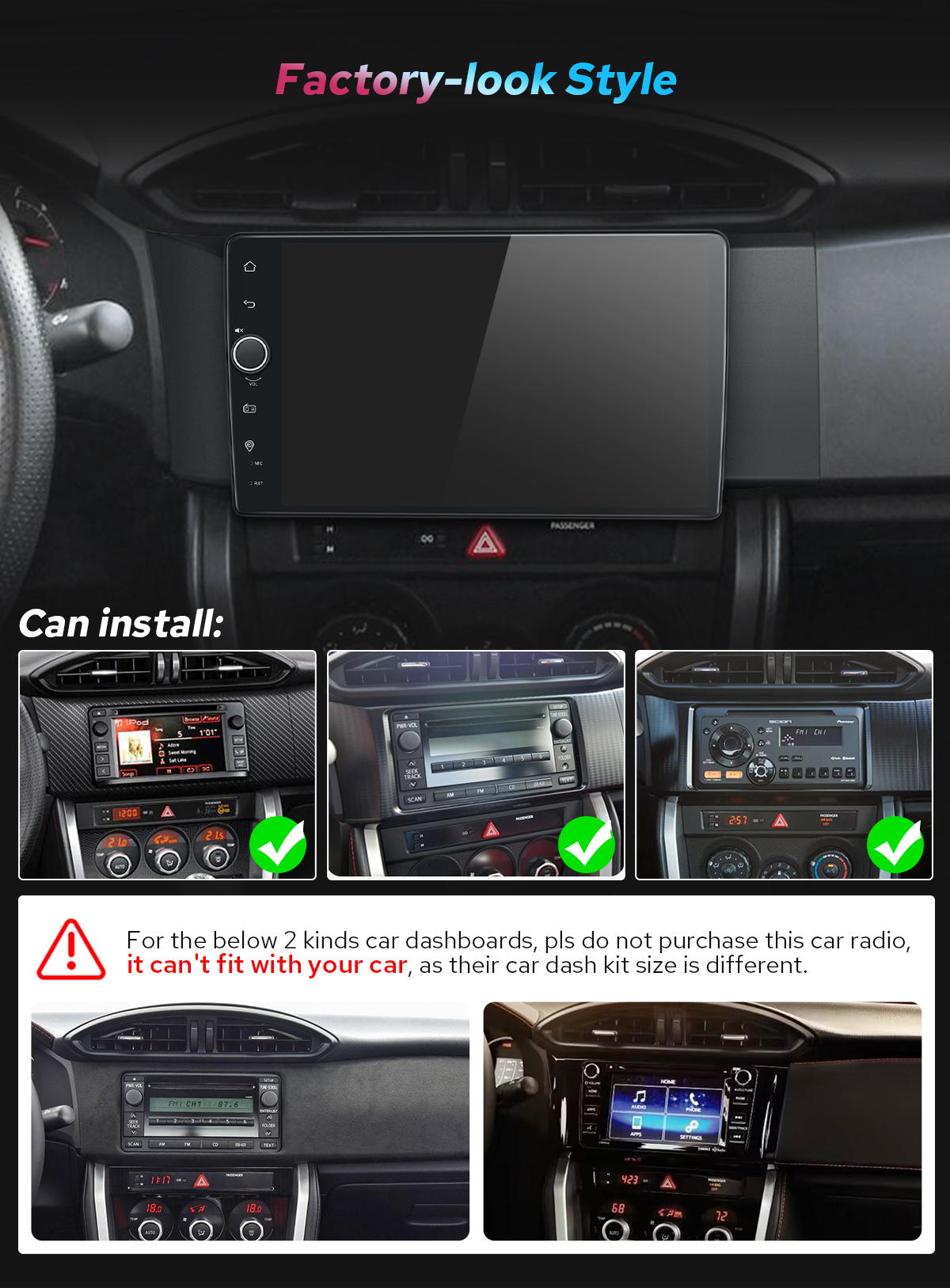 10.1" Android Stereo for Toyota GT86/ Subaru BRZ 2012-2017