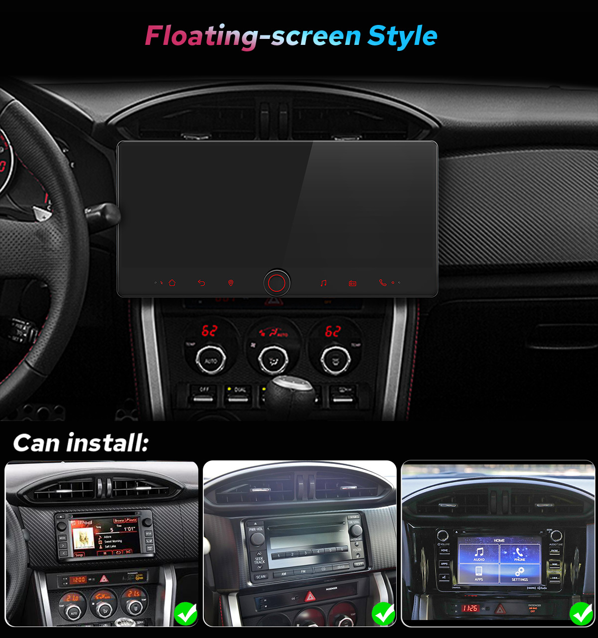 Toyota GT86 Head Unit Android 13 Autoradio - Joying