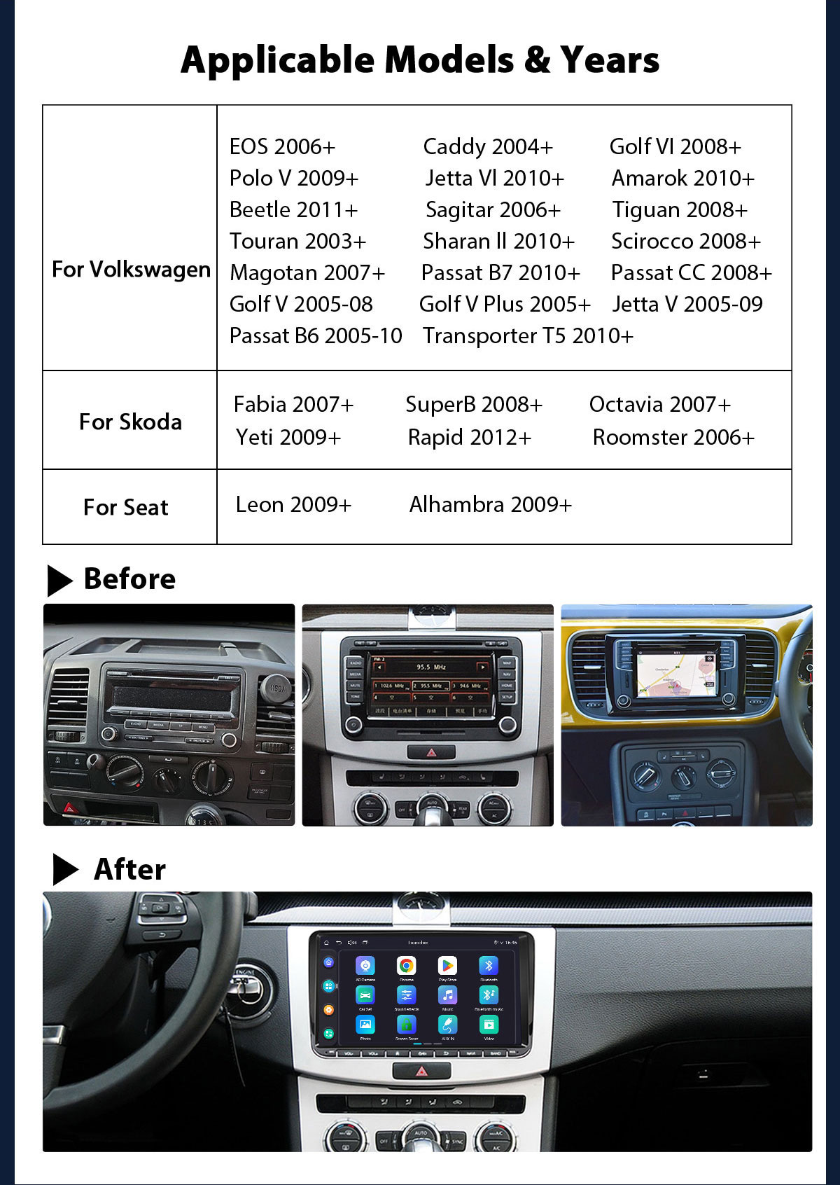 Volkswagen Android Car Stereo Upgrade - Joying