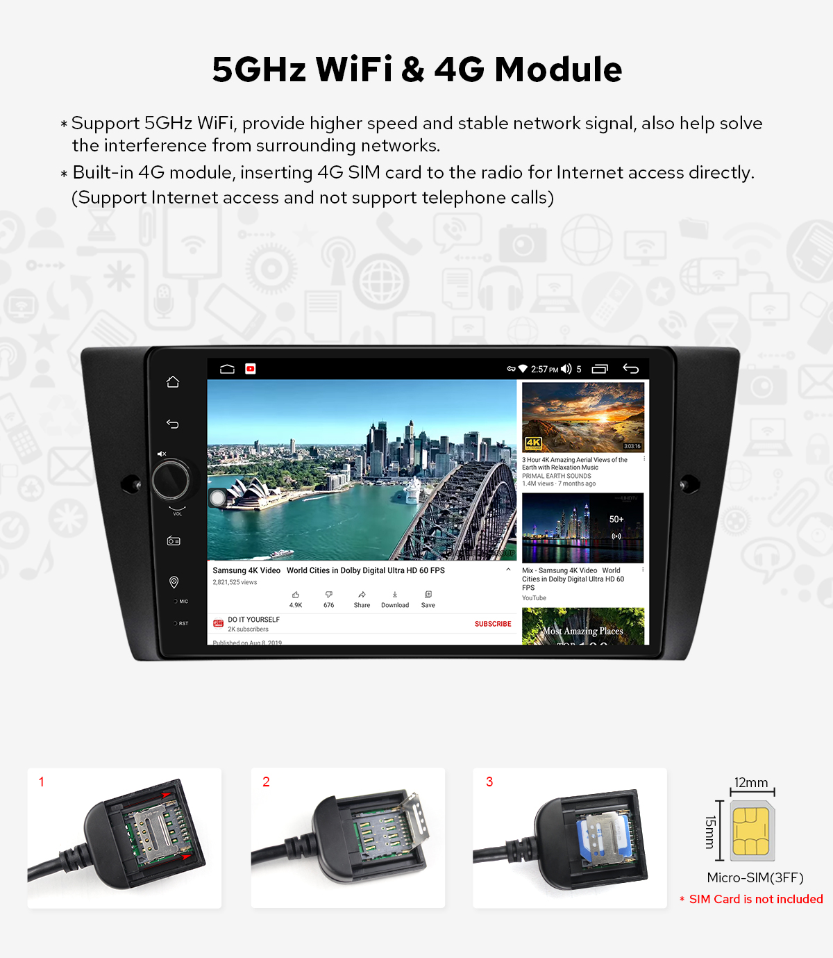 BMW E90 Aftermarket Head Unit GPS Navigation - Joying