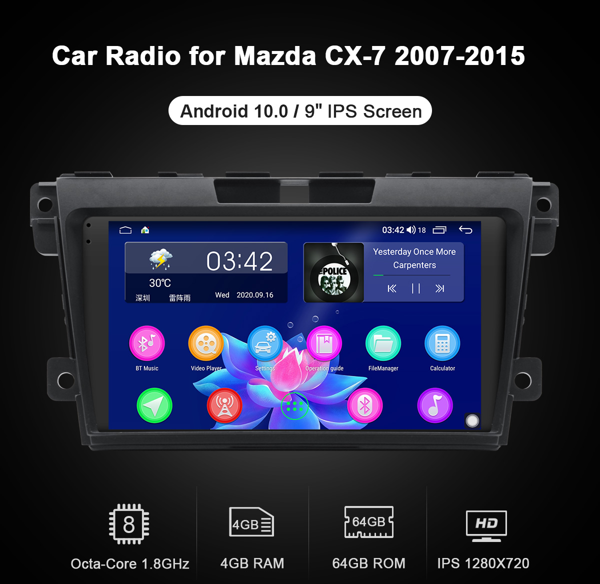 Mazda CX-7 Android Autoradio 4G Stereo - Joying