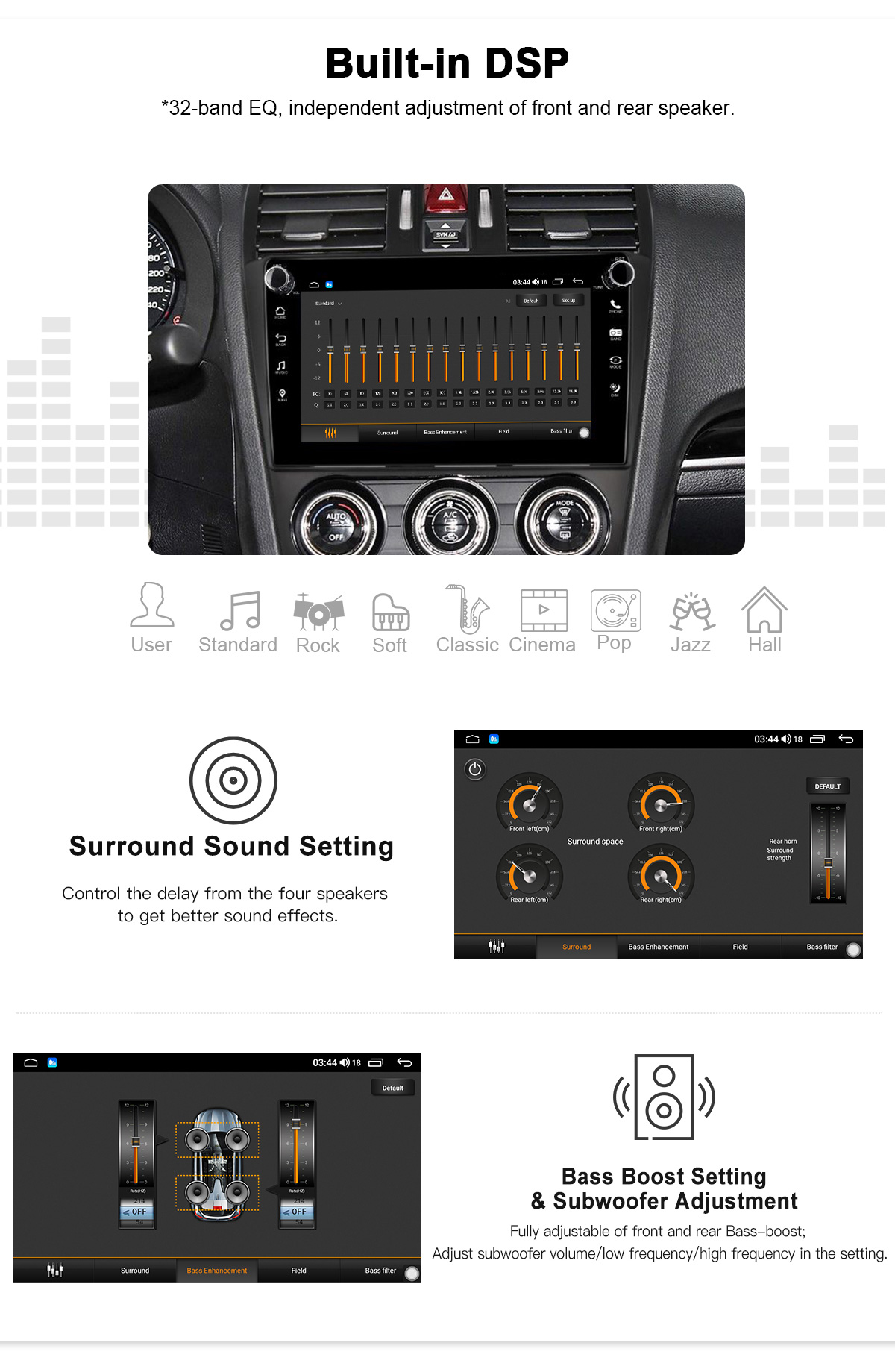 Subaru Forester 2017-2018 Android 10 Head Unit