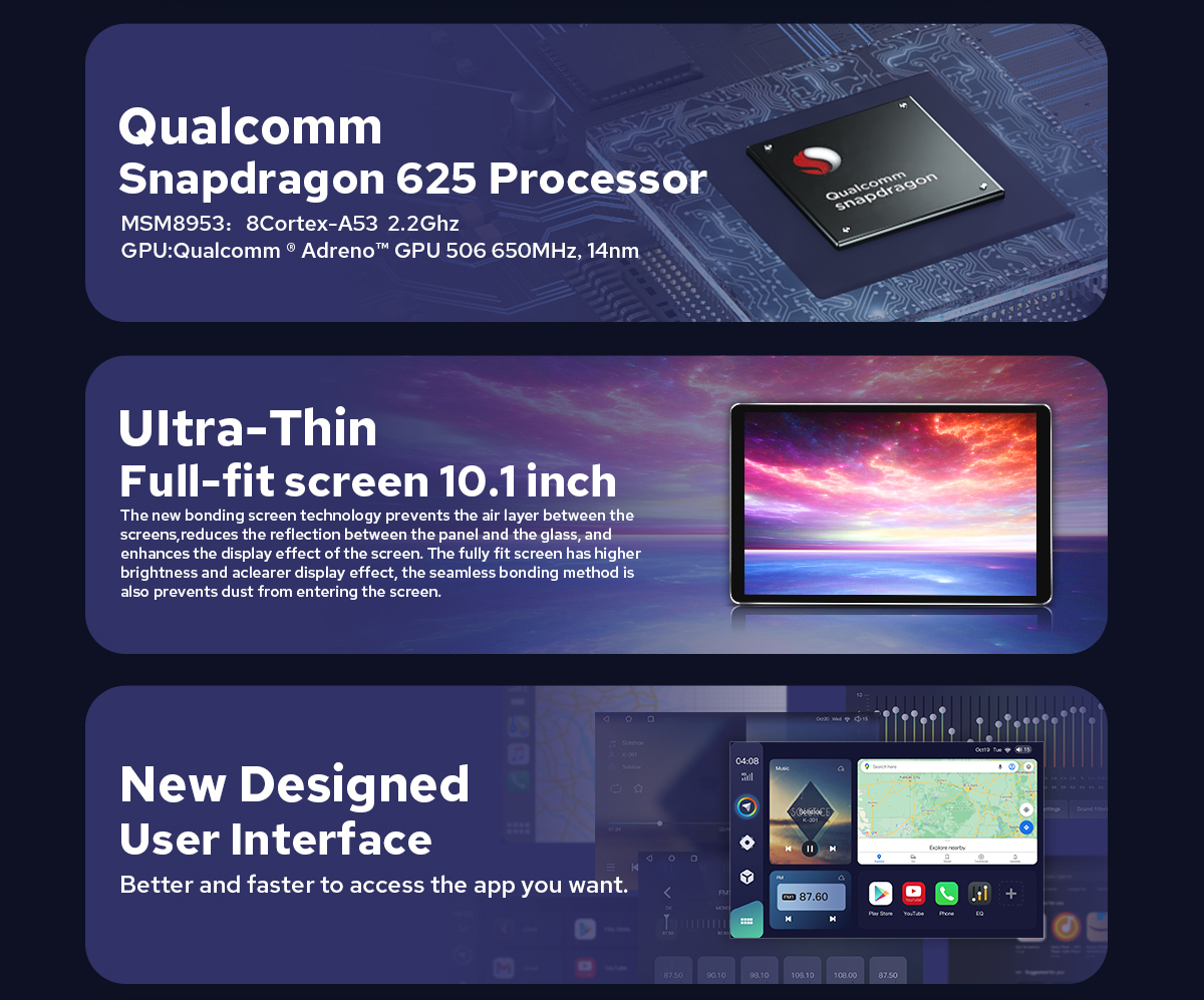 Joying Qualcomm Snapdragon Head Unit