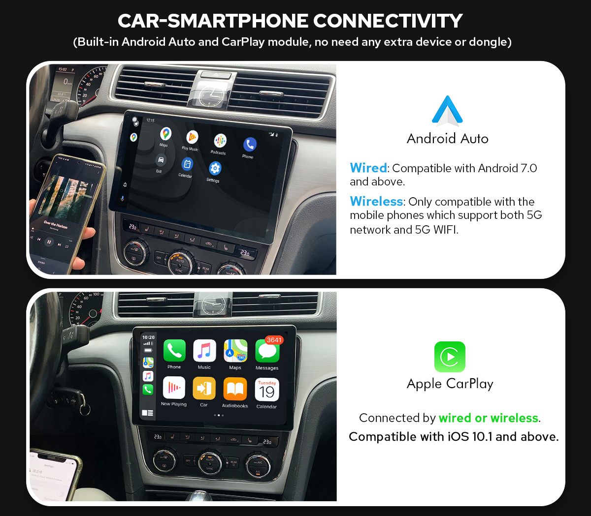 Joying Single Din Car Radio