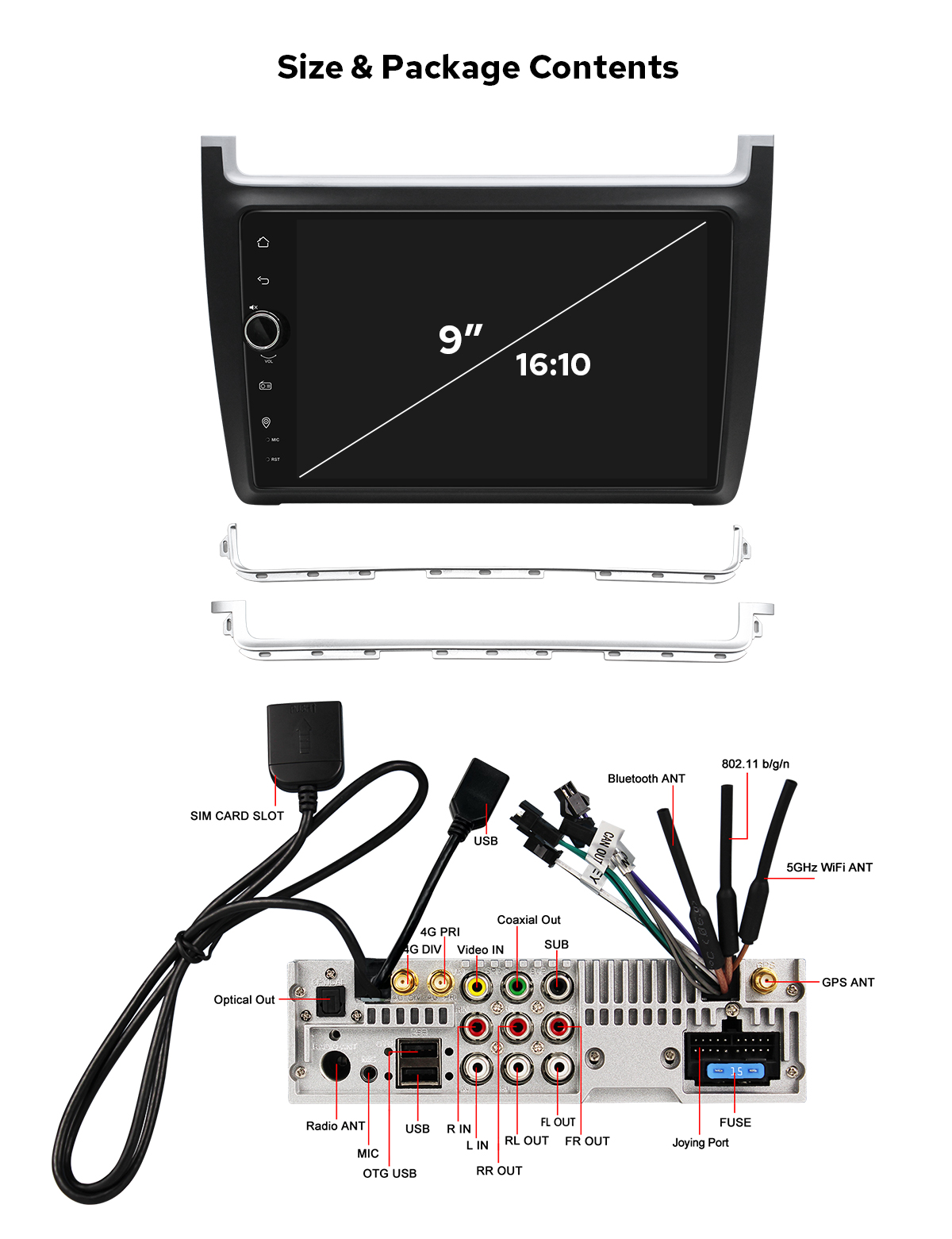 VW Polo Android Stereo Upgrade GPS Navigation Radio - Joying